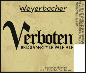 Weyerbacher Zotten to be renamed “Verboten” - BeerPulse