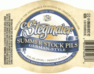 Stegmaier Summer Stock Pils, Victory Fists of Feury coming soon | BeerPulse