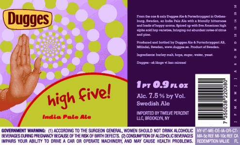 Dugges Idjit Imperial Stout, Celebration Pale Ale, High Five IPA ...