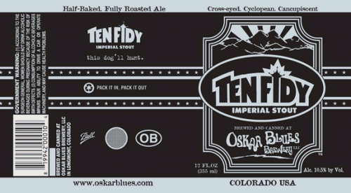 Oskar Blues Ten FIDY Imperial Stout returns for fall / winter seasons ...