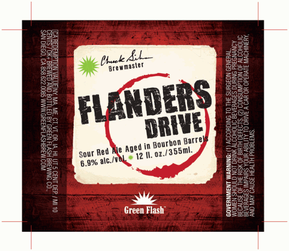 Green Flash Flanders Drive Sour Ale bottles to be released at 10th ...