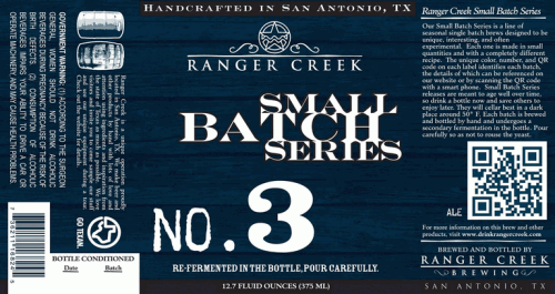 Ranger Creek Small Batch Series No. 3, Red Headed Stranger just ...