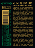 Stone Ruination Tenth Anniversary IPA coming to bottles - BeerPulse