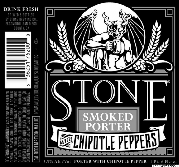 Stone Smoked Porter with Chipotle Peppers - BeerPulse