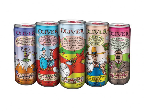 Oliver Beanblossom Hard Cider: the cider sold in aluminum bottles and ...
