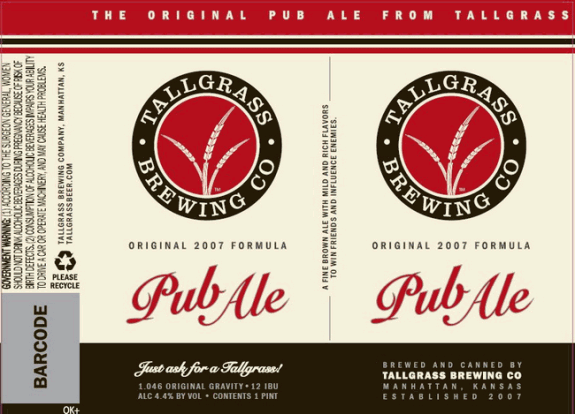 Tallgrass Brewing brings back Ale as “Pub Ale” in cans - BeerPulse