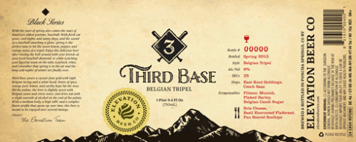 Elevation False Summit, Third Base bottles set to debut in March ...