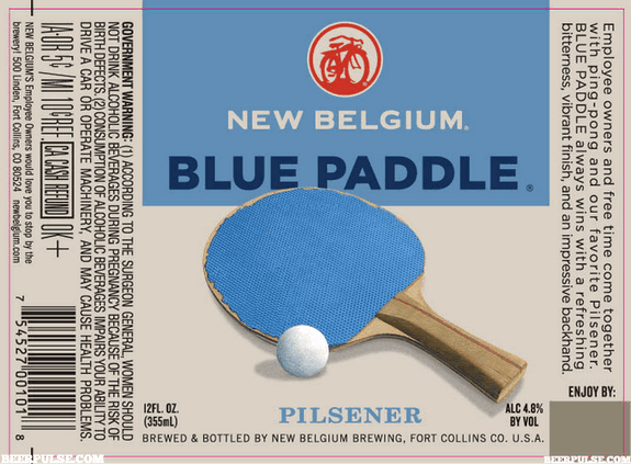 New Belgium Blue Paddle Pilsener - BeerPulse