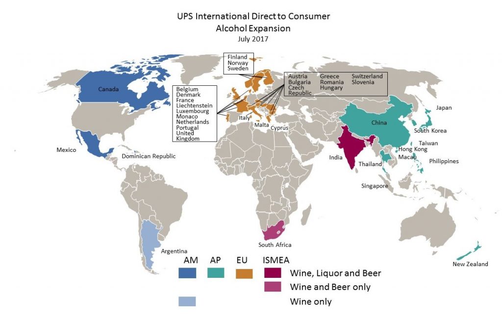 UPS expands list of countries to which it can ship beer with latest ...