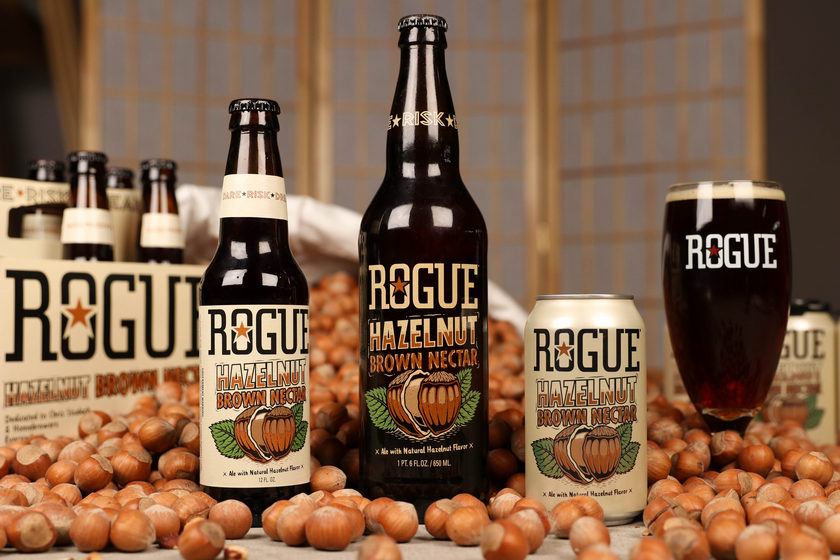 Rogue Hazelnut Brown Nectar hits cans for first time as re-design makes ...