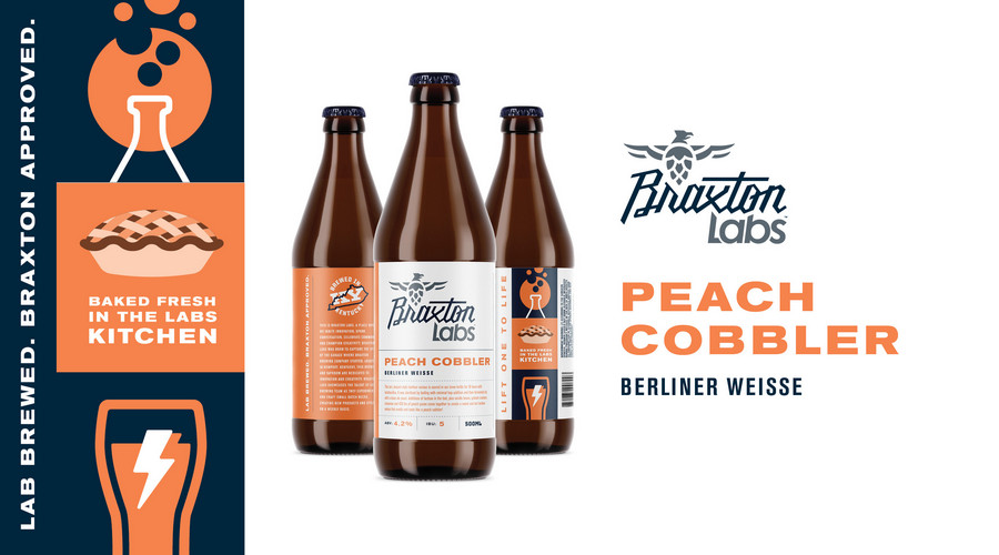 Braxton Labs Peach Cobbler Berliner Weisse bottles to be released on ...