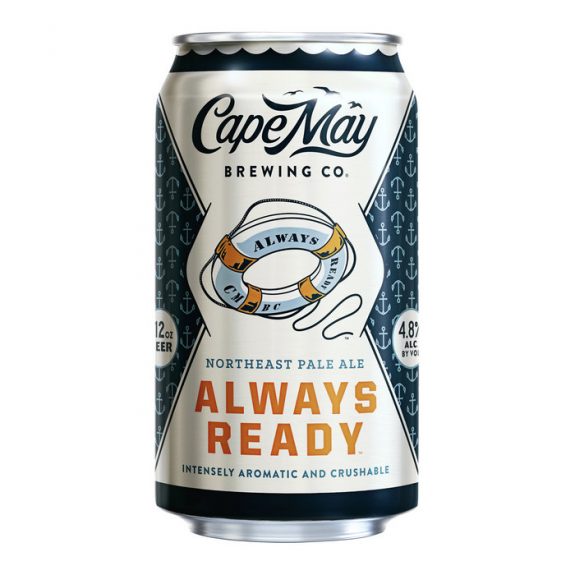 Cape May Always Ready Northeast Pale Ale brewed in honor of the US ...