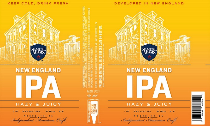 Samuel Adams New England IPA, a hazy & juicy IPA, goes into national ...